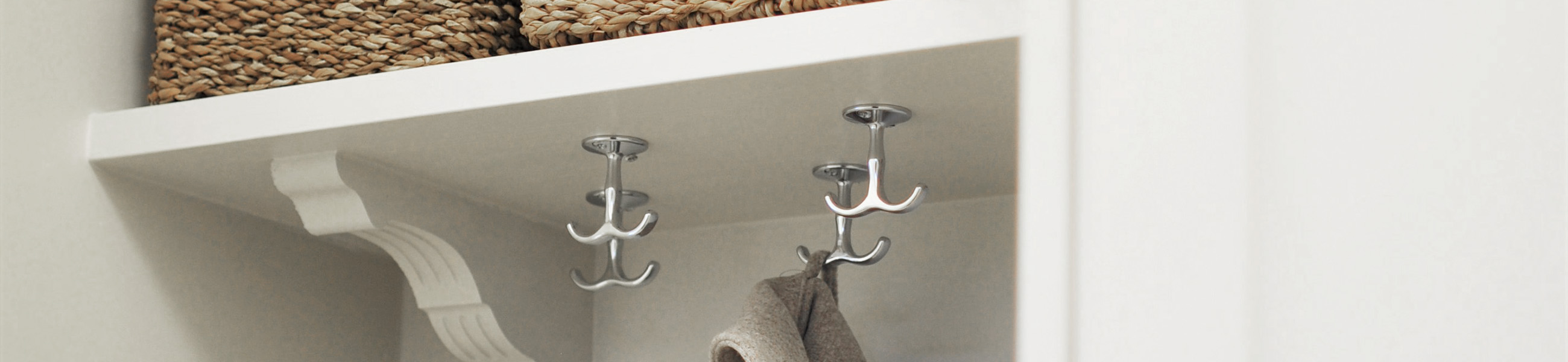 Dobbel knagger til hall, kjøkken eller bad | Beslag Design